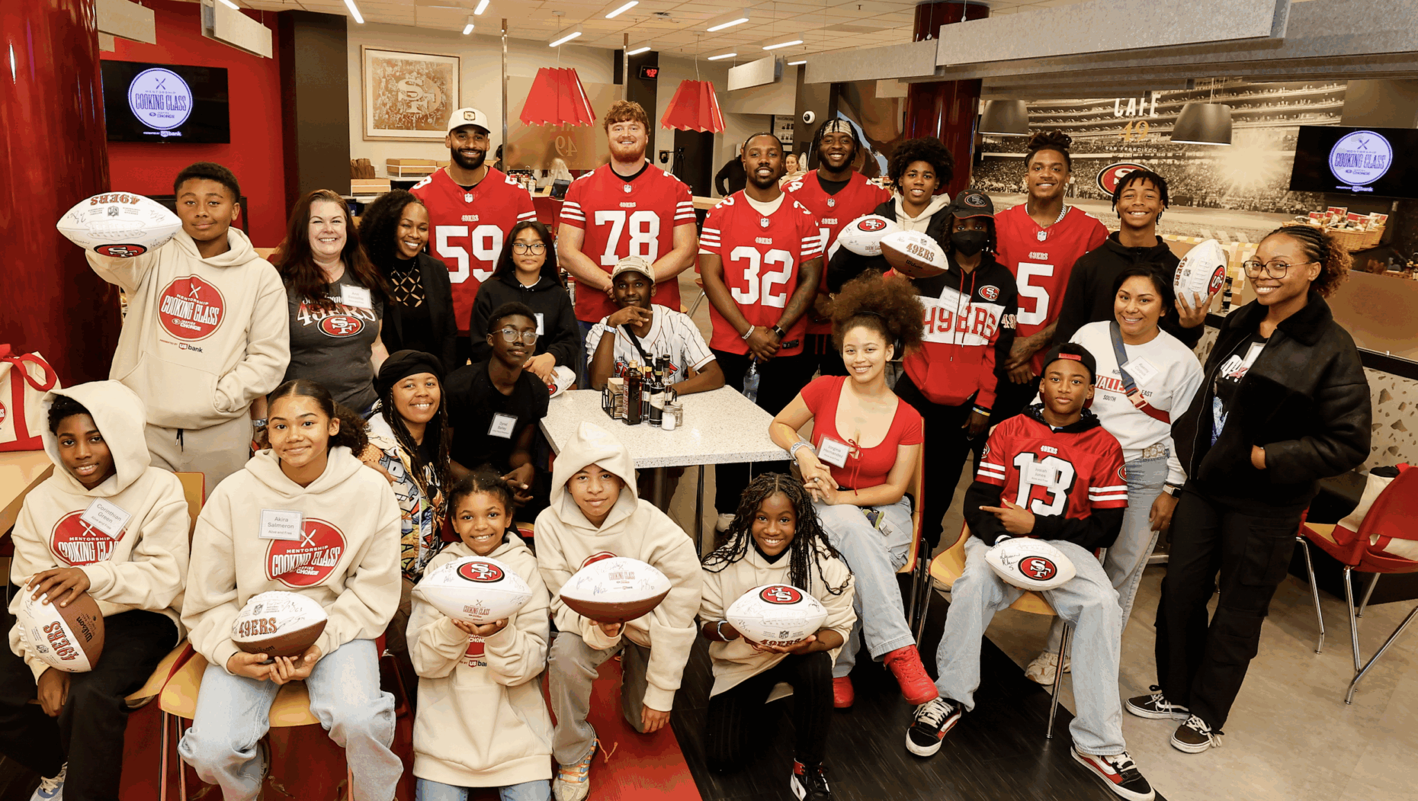 49ers Inspire Change Mentorship Cooking Class – Alive and Free